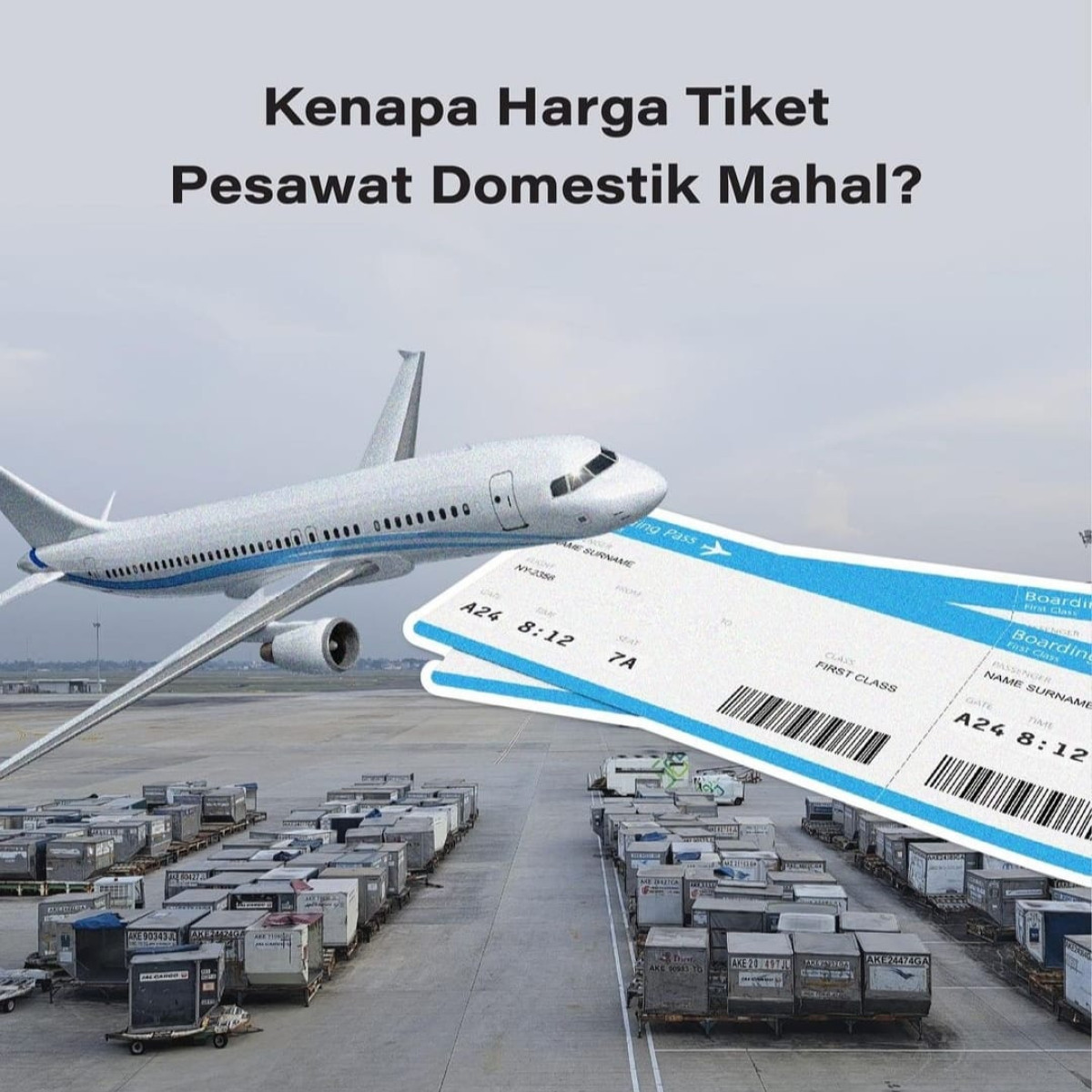 Kenapa Harga Tiket Pesawat Domestik Mahal? - GoodStats