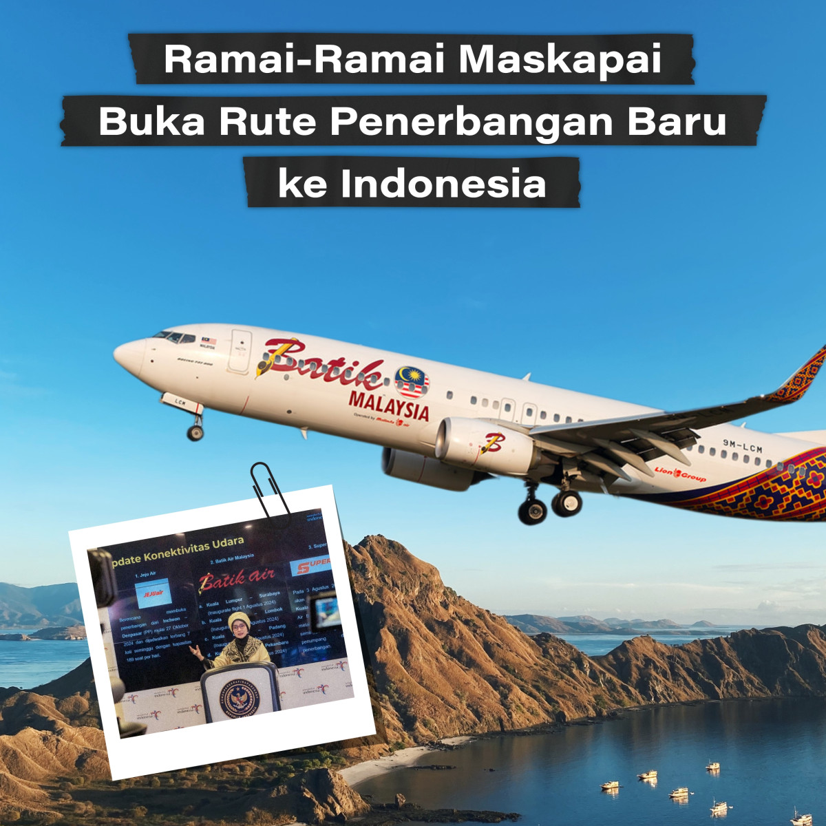 Ramai-Ramai Maskapai Buka Rute Penerbangan Baru ke Indonesia - GoodStats