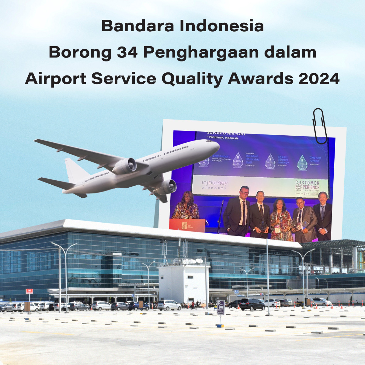 Bandara Indonesia Borong 34 Penghargaan dalam Airport Service Quality Awards 2024 - GoodStats