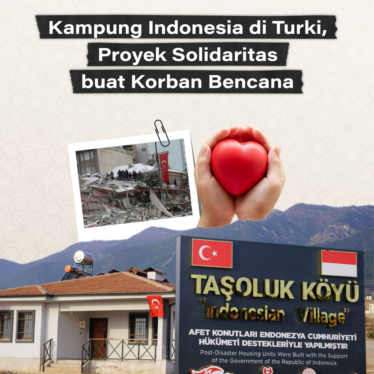 Kampung Indonesia di Turki, Proyek Solidaritas buat Korban Bencana ...
