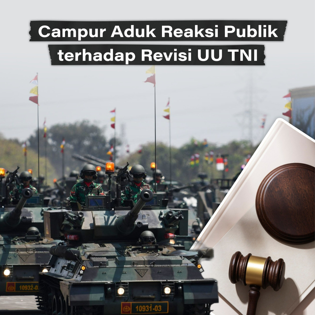 Campur Aduk Reaksi Publik terhadap Revisi UU TNI - GoodStats