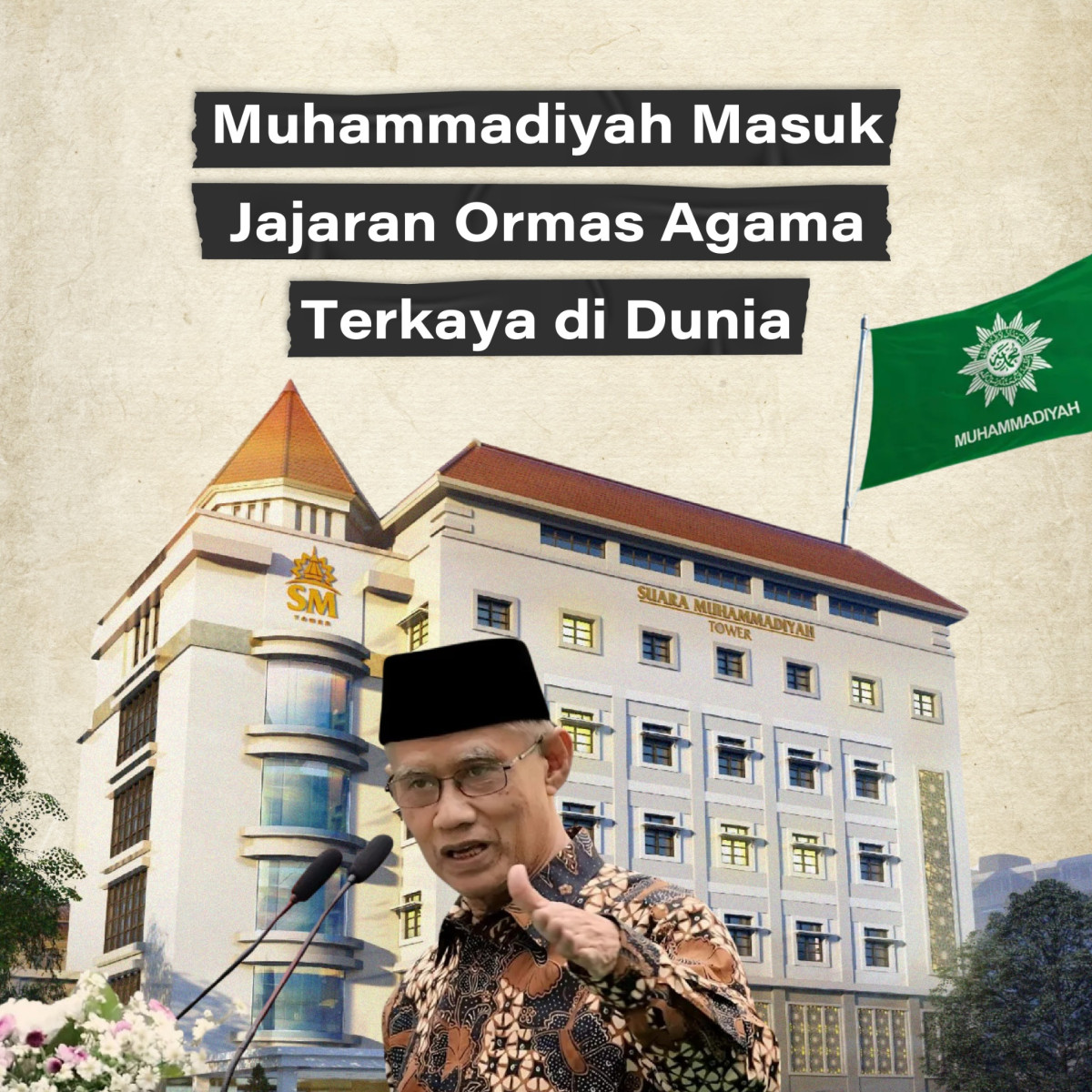 Muhammadiyah Masuk Jajaran Ormas Agama Terkaya di Dunia - GoodStats
