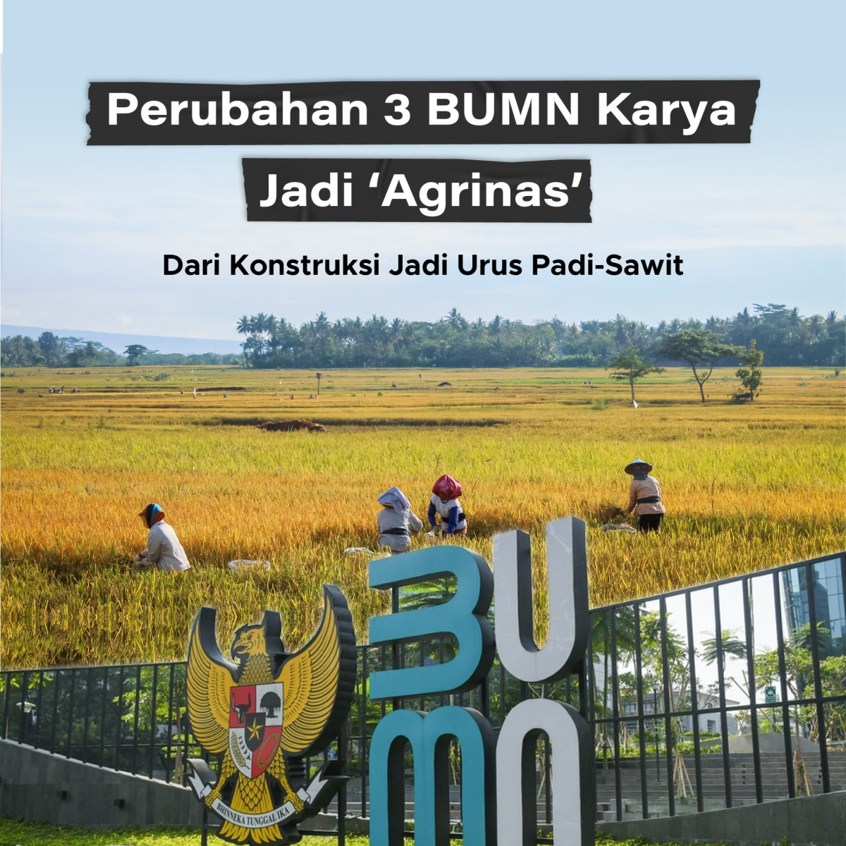 Perubahan 3 BUMN Karya jadi 'Agrinas', dari Konstruksi jadi Urus Padi ...
