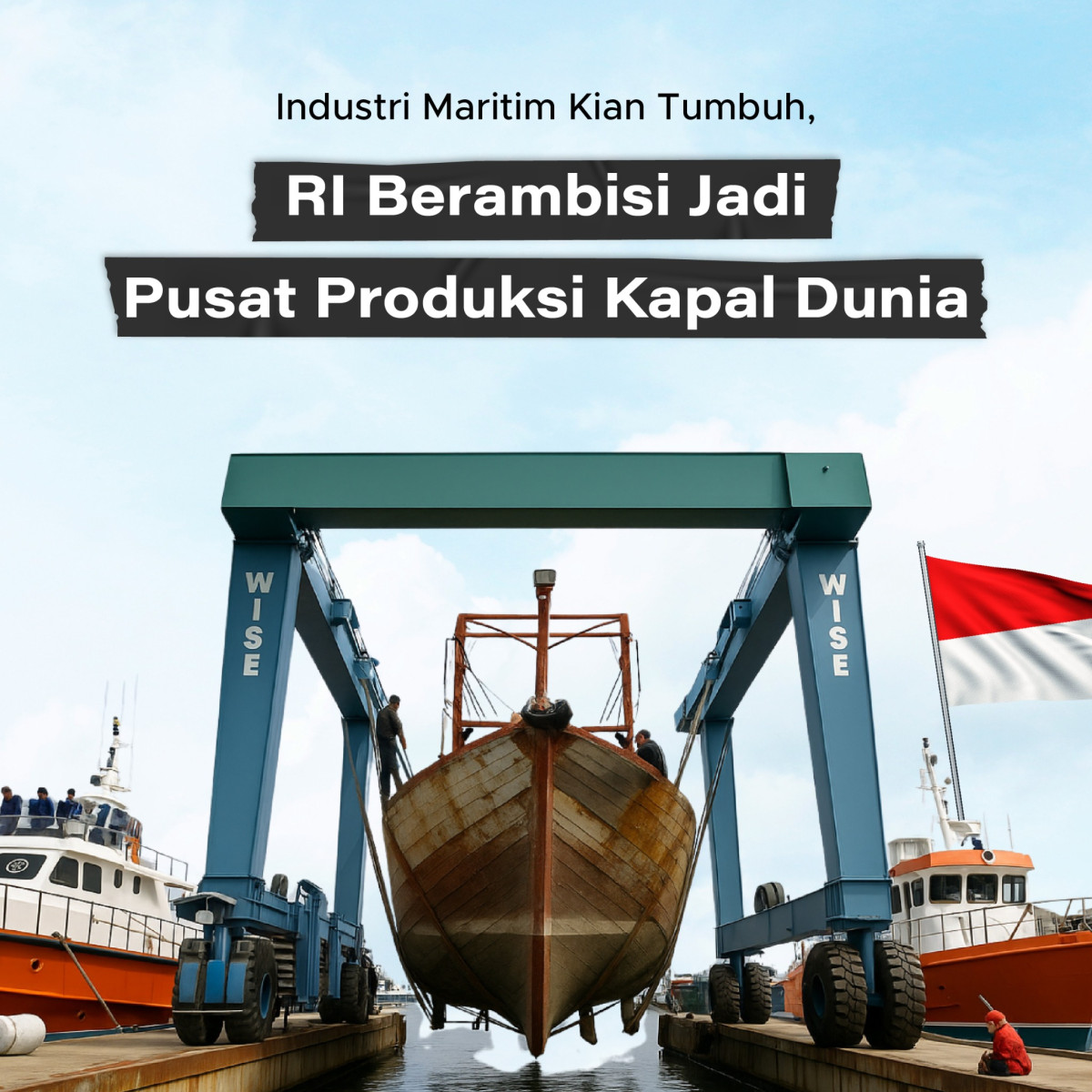 Ambisi RI Jadi Pusat Produksi Kapal Dunia - GoodStats