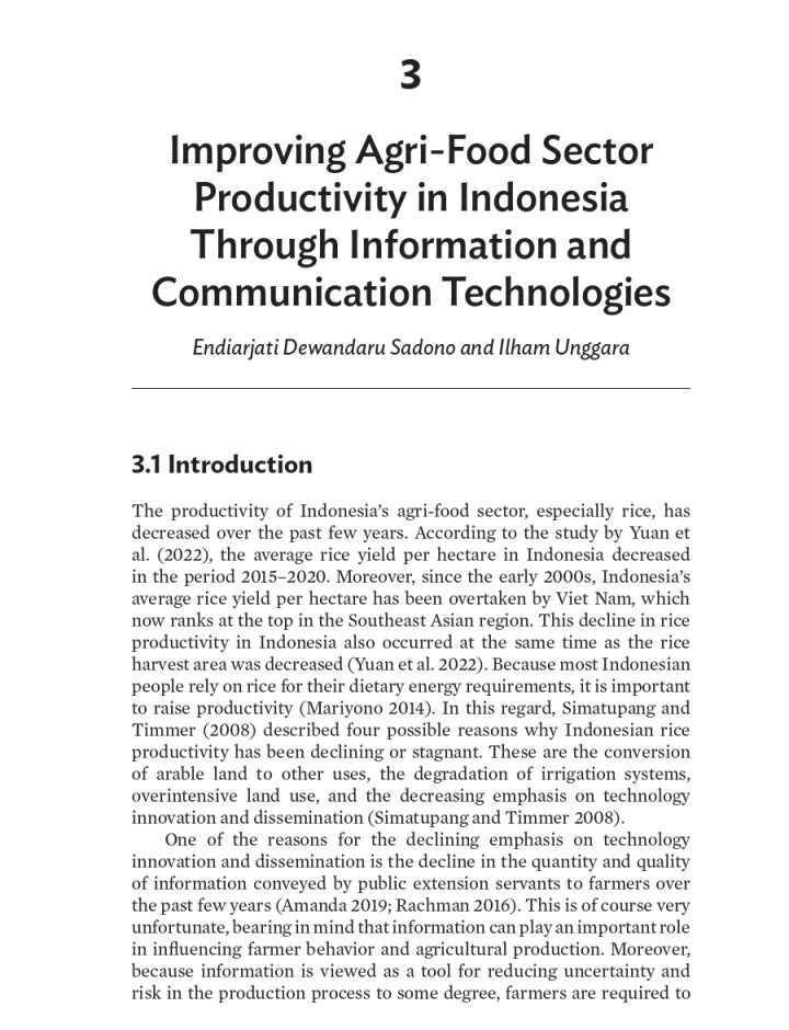 Improving Agri-Food Sector Productivity in Indonesia Through Information and Communication ...